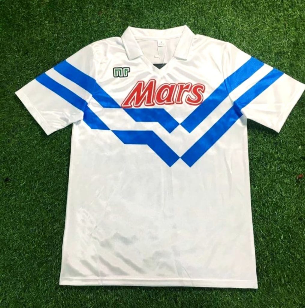 Napoli Classic Mars White away Shirt 1989 – Premier Retros