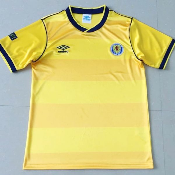 Scotland 1986 Yellow Away Jersey – Premier Retros