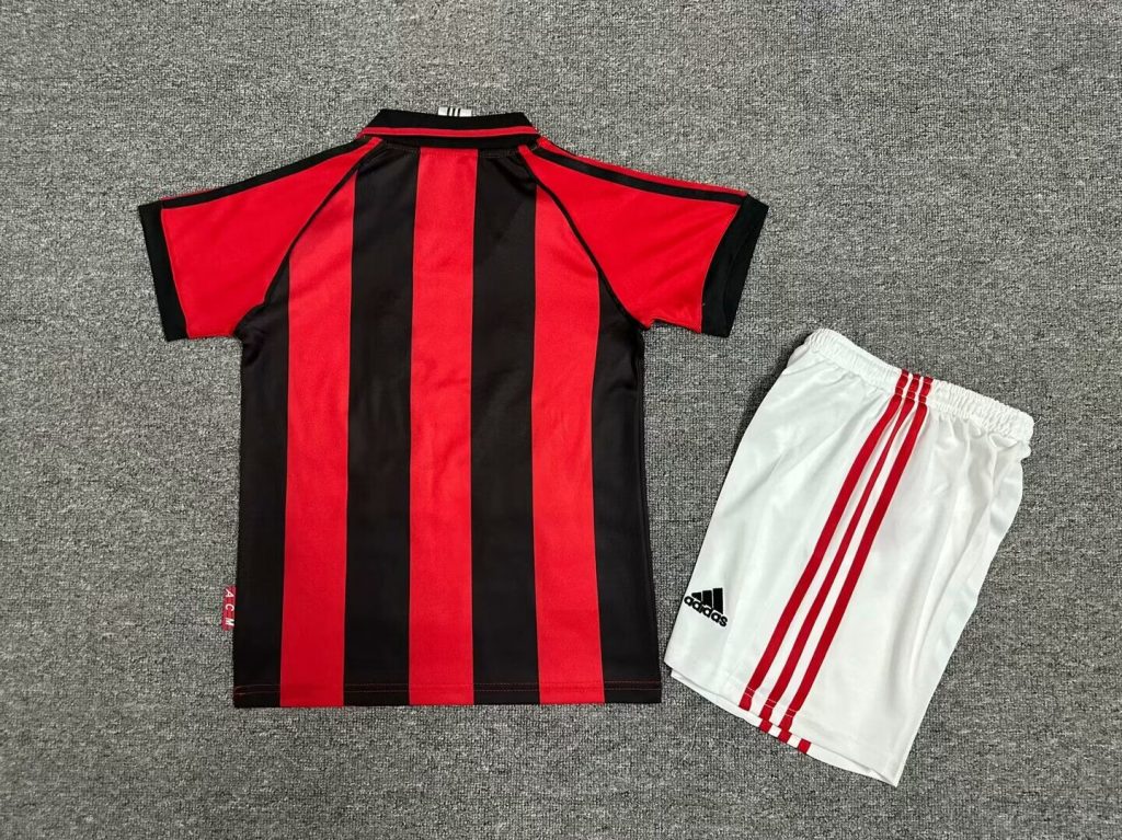 AC Milan 1998-00 Home Kids Kit - Premier Retros