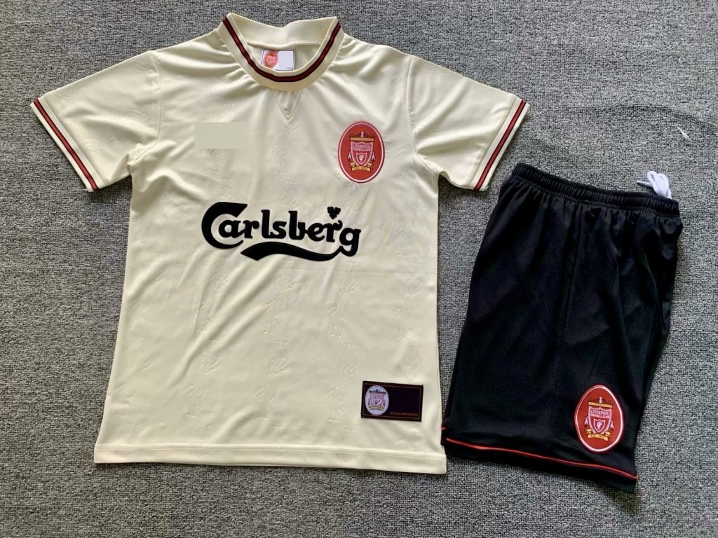 Liverpool 1996-97 Away Kids Kit - Premier Retros