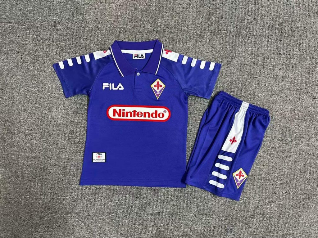 Fiorentina 1998-99 Home Kids Kit - Premier Retros
