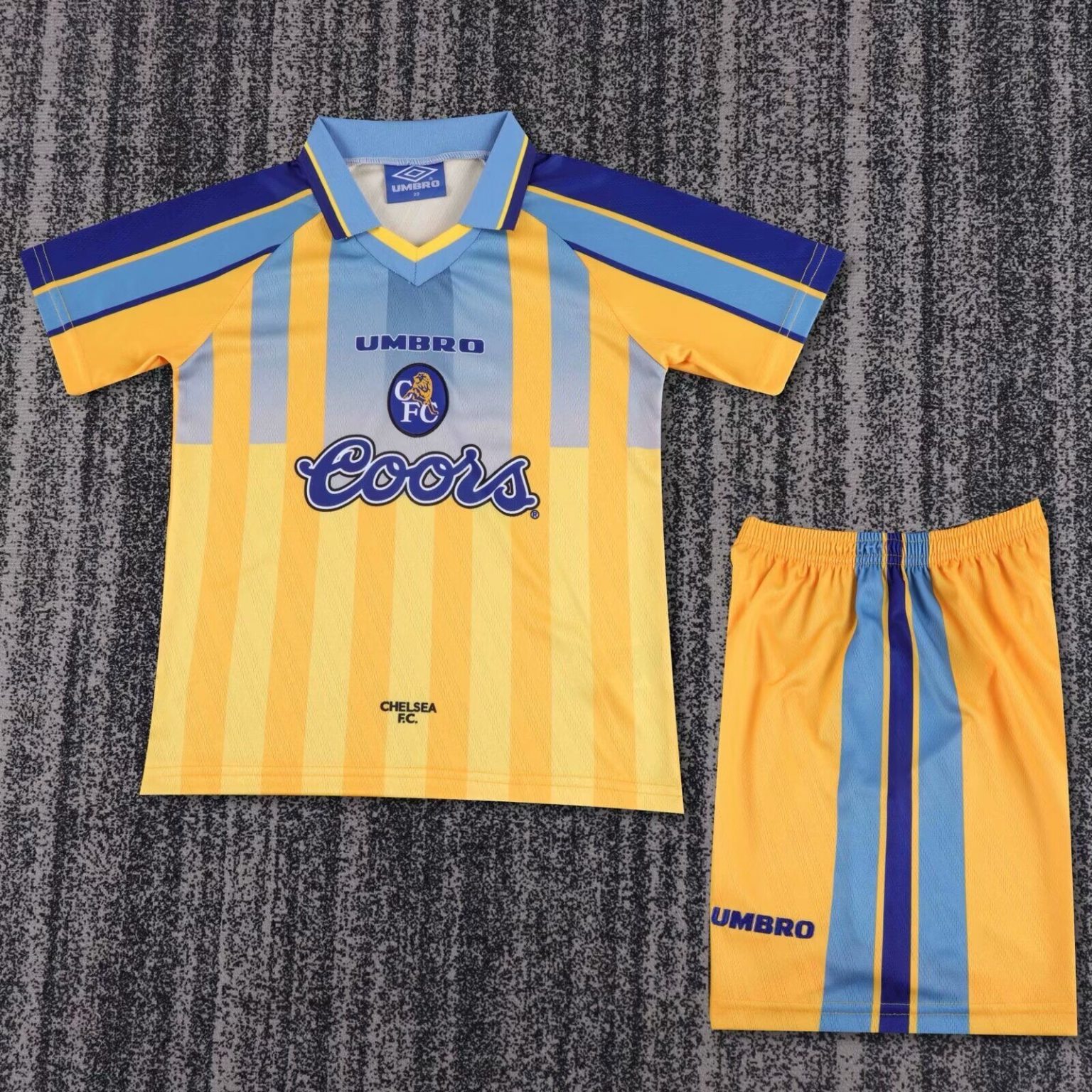 Chelsea 1996-97 Kids Away Kit - Premier Retros